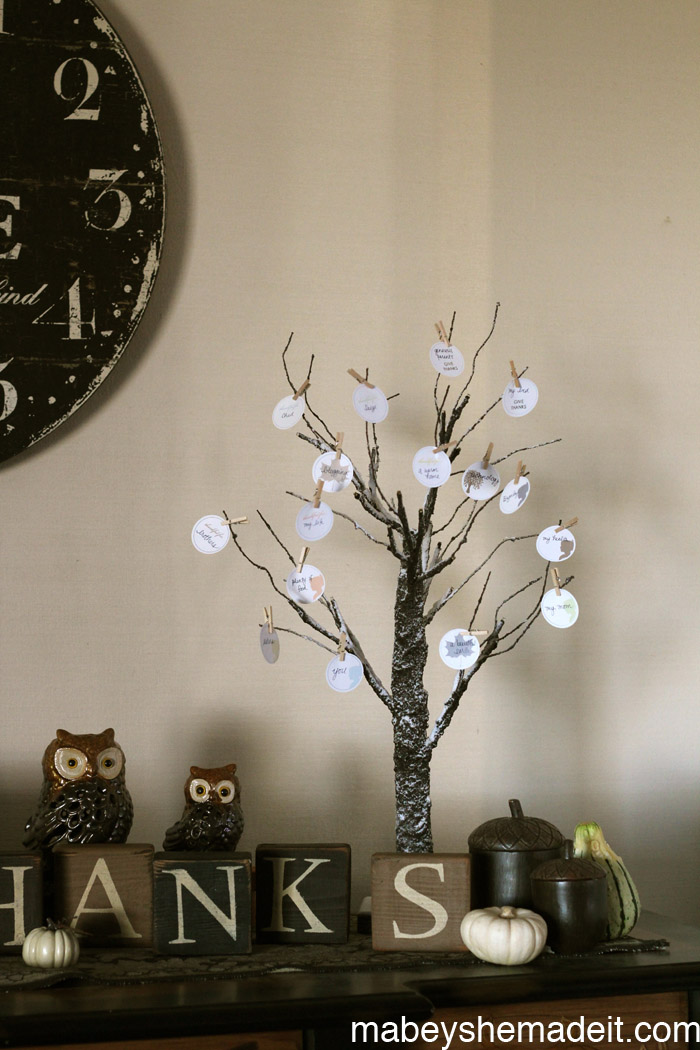 Thankful Tree Printables • Mabey She Made It